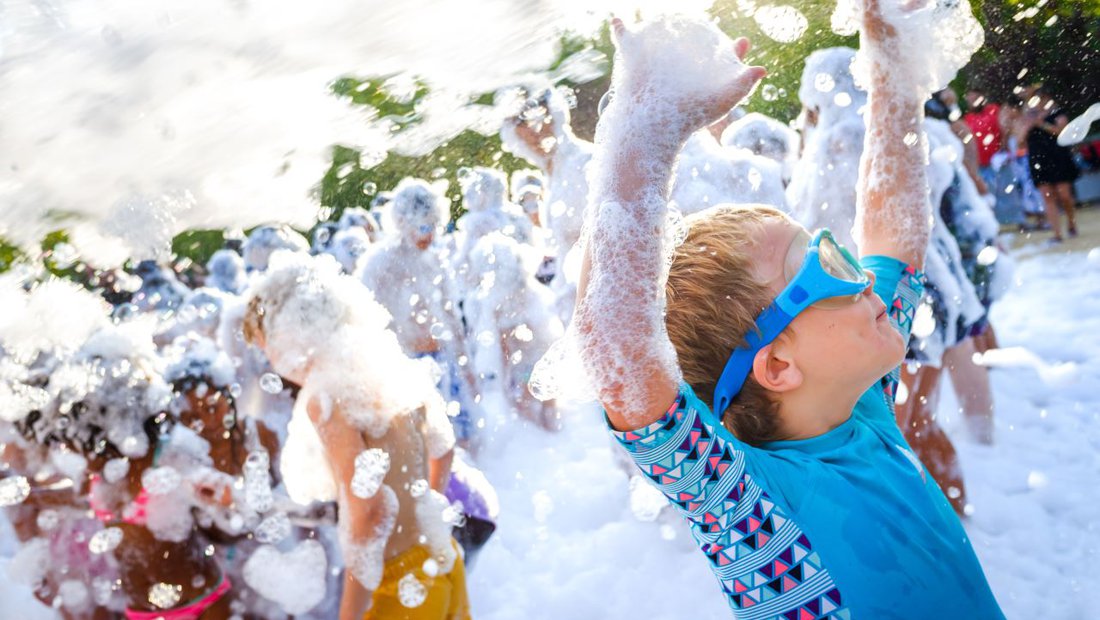 Family Foam Party | Away Resorts