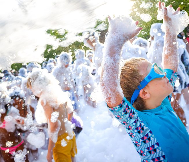 Family Foam Party | Away Resorts