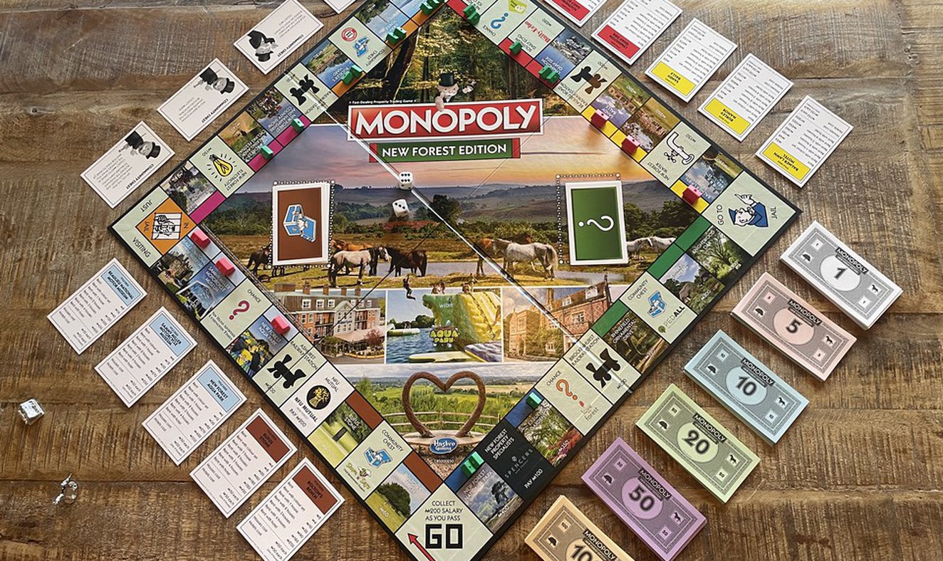 It's the New Forest Monopoly 'Big Reveal' at Sandy Balls